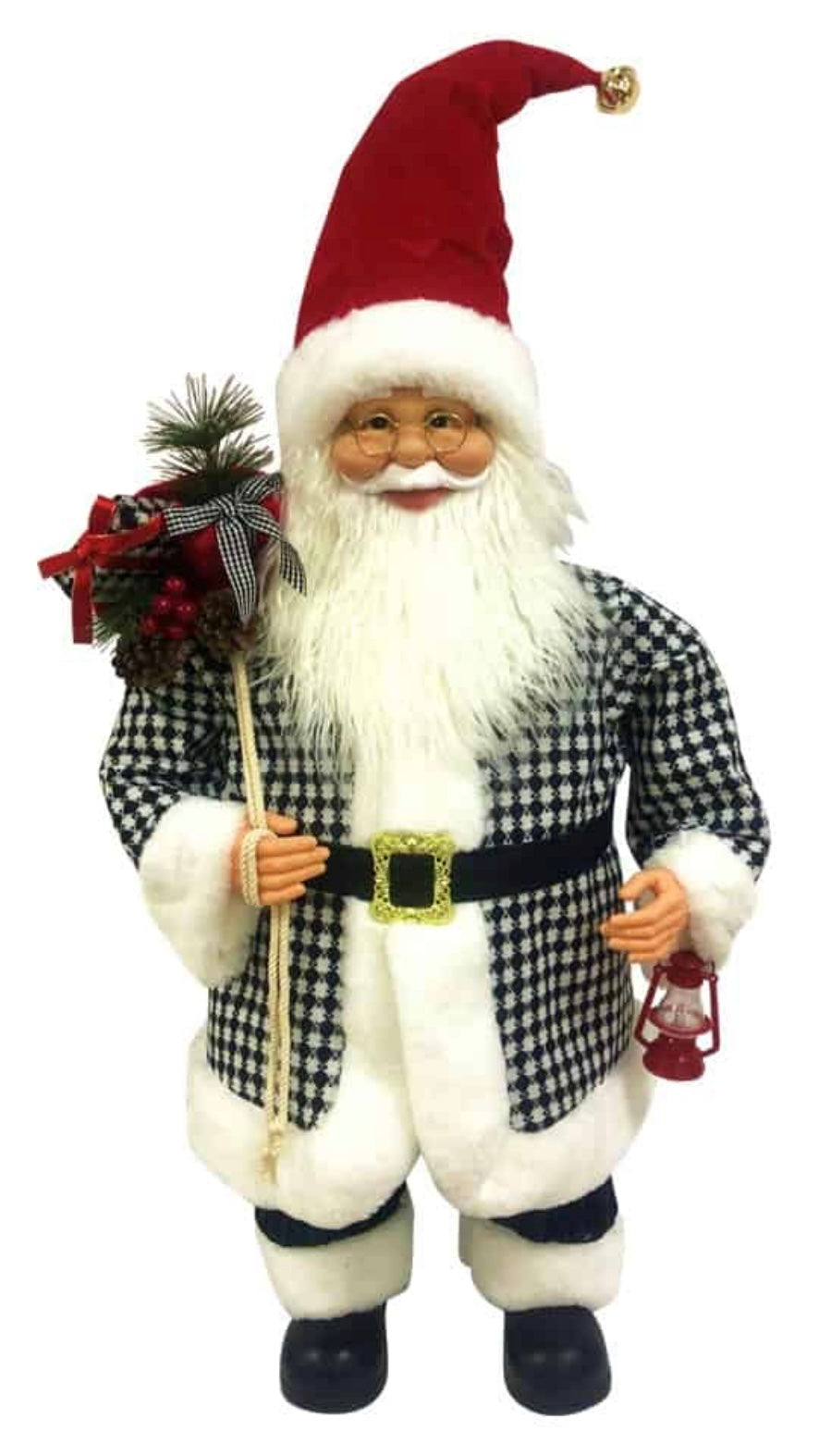Buffalo Plaid Santa – Cotswold Christmas Cottage